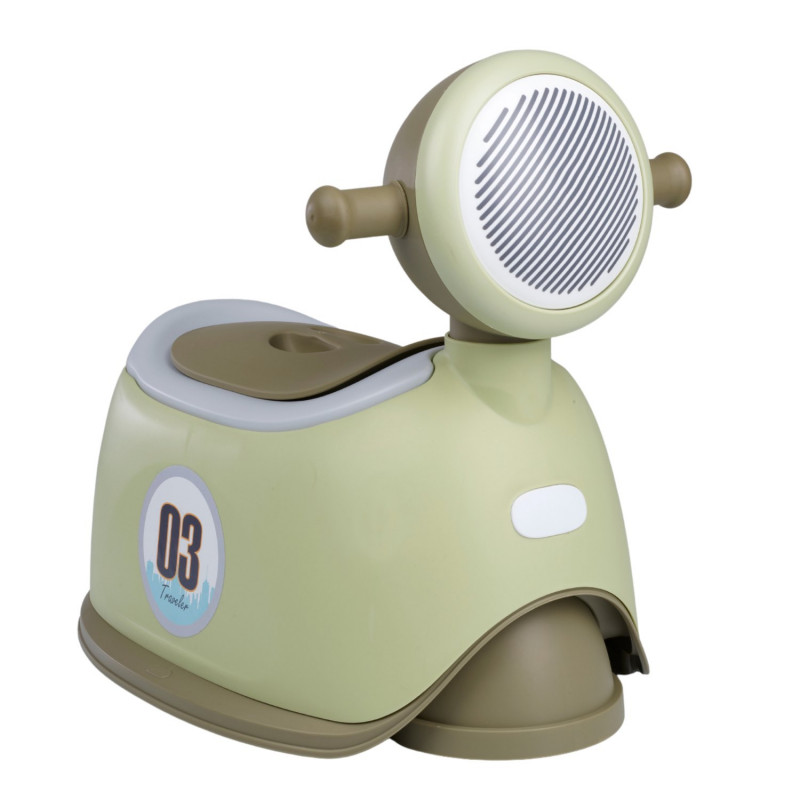 Pot ludique scooter pour enfant - vert sauge
