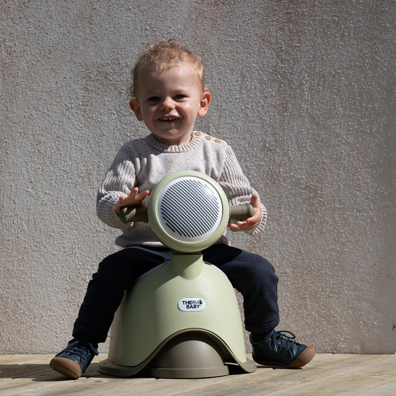 Pot ludique scooter pour enfant - vert sauge