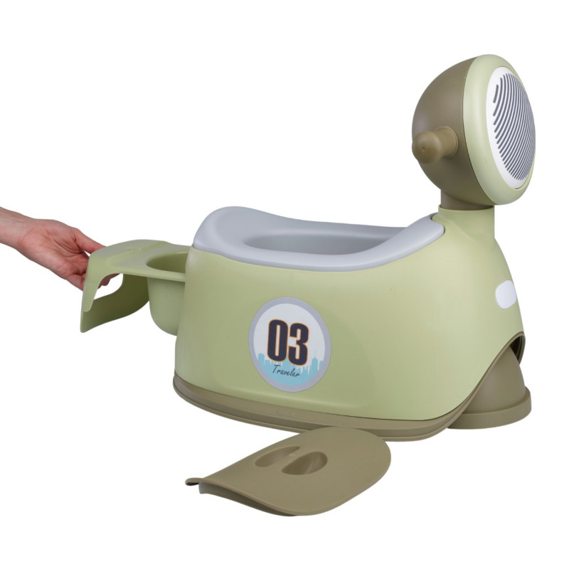 Pot ludique scooter pour enfant - vert sauge
